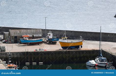 Sailboats Docked At The Soper`s Hole Wharf And Marina In Tortola British