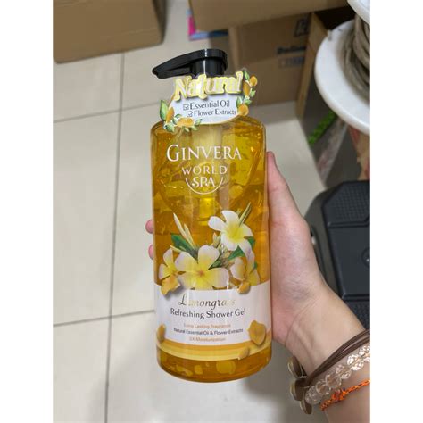 0721 Ginvera World Spa Lemongrass Shower Gel 600g Shopee Malaysia