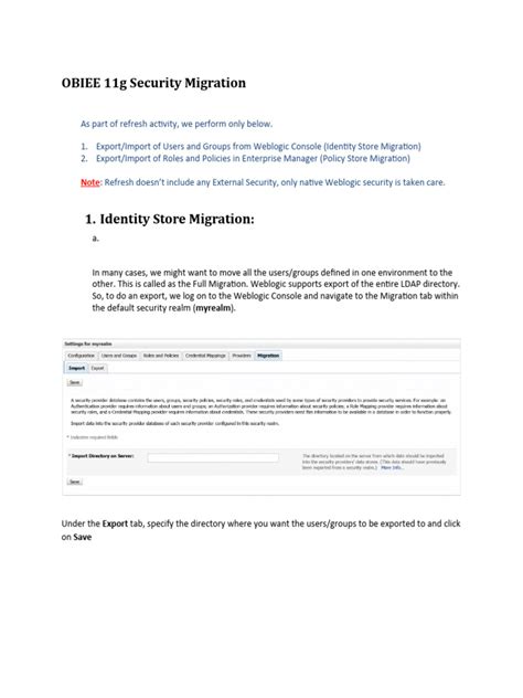 Obiee 11g Security Migrationupdated Pdf Computer File Xml