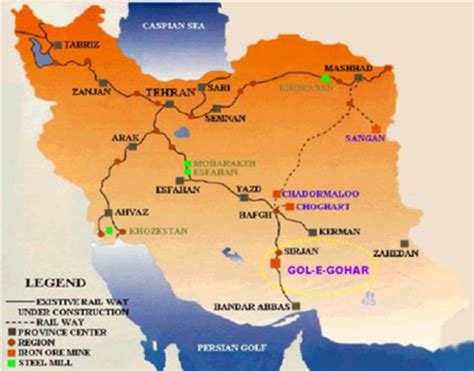 Gol E Gohar Beneficiation Plant Location In Iran Download Scientific Diagram