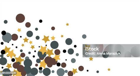 금색 파란색 갈색 검은색 색종이 조각 원과 별 우주의 빛 크리스마스 추상 패턴입니다 엽서 배너 웹에 대 한 아름 다운 그림입니다 이미지의 배경입니다 벡터 일러스트 레이 션