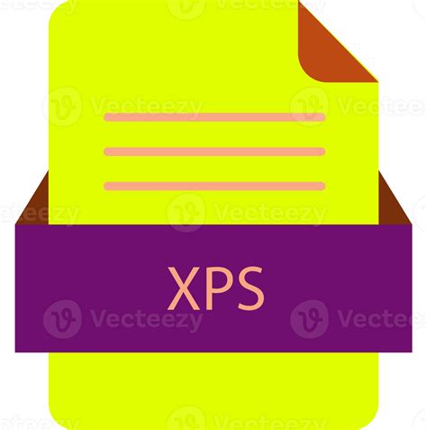 Xps File Icon With Color And Rounded Corners And Folded Doc Design Element 57325598 Png