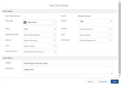 Customize Work Orders Salesforce Trailhead