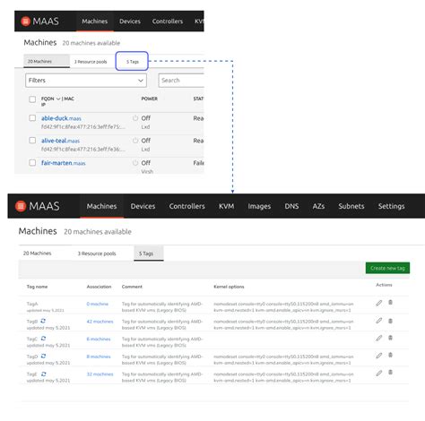 Maas Ui Automatic Tags And Tag Management Ux Canonical Maas