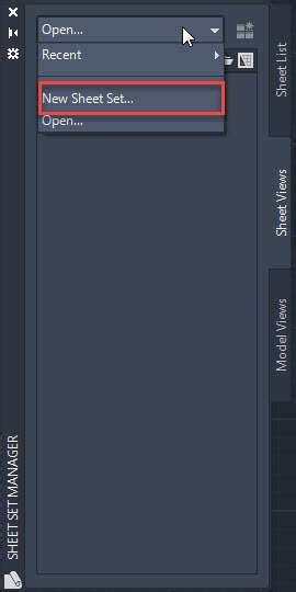 Sheet Set Manager Autocad 2022