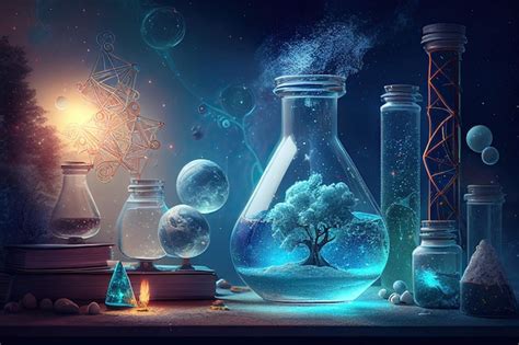 Premium Photo Science Background Illustration Scientific Design