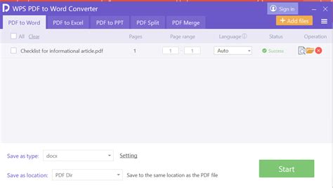 How To Convert PDF To DOCX By WPS WPS PDF Blog