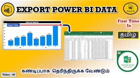 Power Bi 40 Export Power Bi Data To Excel In Tamil Tamil Power Bi End To End In Tamil