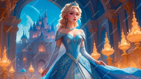 판타지 공주 디지털 일러스트레이션 무료 사진