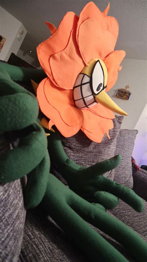 Cagney Carnation Cuphead Huge Prop Figure Statue Floral Fury Etsy