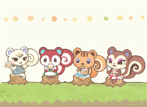 Marshal Poppy Pecan And Sally Animal Crossing Drawn By Konanbo