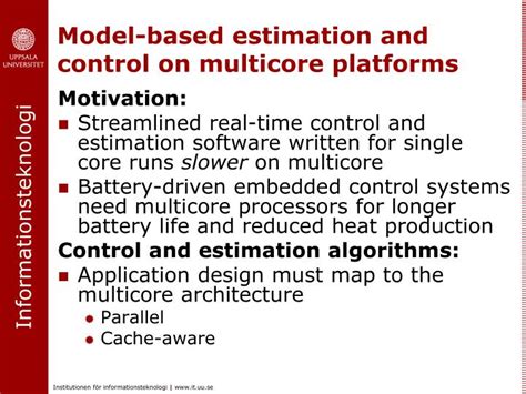 Ppt Model Based Estimation And Control On Multicore Platforms Powerpoint Presentation Id3562506
