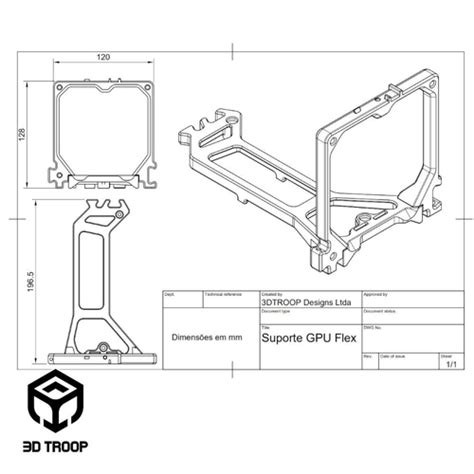 3d Printed Gpu Flex Support By 3dtroop Pinshape