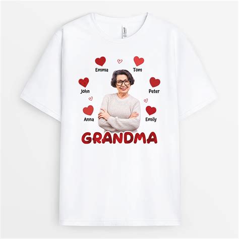 Personalized Grandmamommy Red Heart T Shirt Personal House
