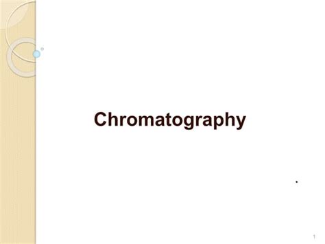 Chromatography Pptx
