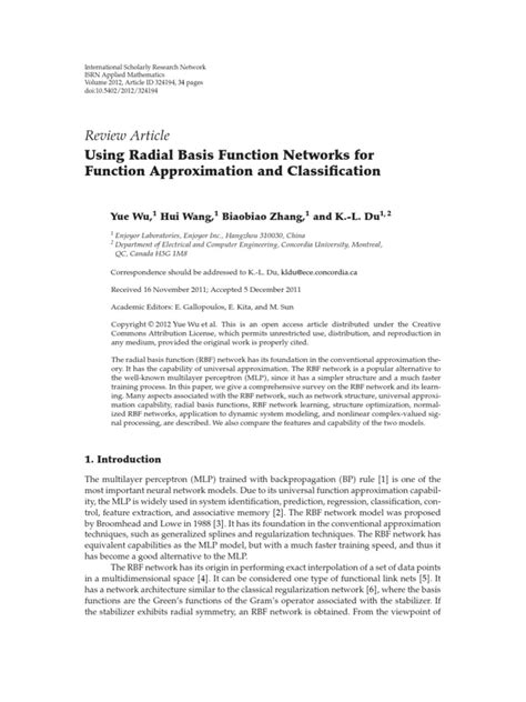 Radial Basis Function Pdf Mathematical Optimization Cluster Analysis