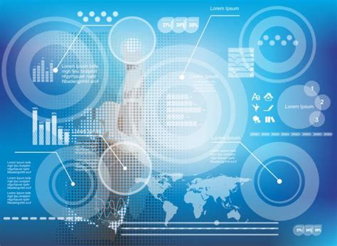 Modern Virtual Technology Background Stock Vector Success ER