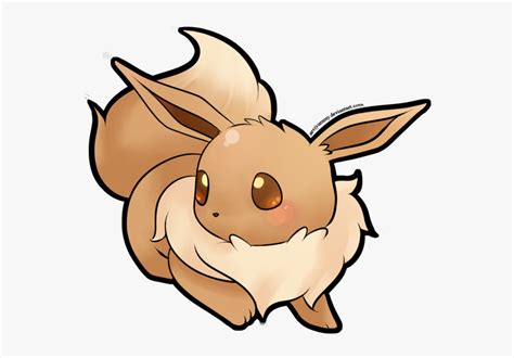 Quick Eevee Drawing By Seviyummy Simple Cute Eevee Drawings Hd Png