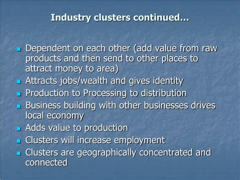 Ppt Industry Clusters Powerpoint Presentation Free Download Id6542029