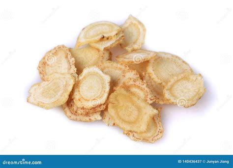 Chinese Herbal Medicine American Ginseng Slices Panax Quinquefolius