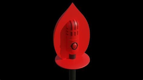 Alastors Mic Staff 3d Model 3d Printable Cgtrader