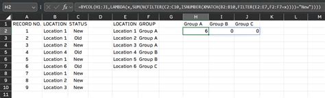 Excel Countif Vlookup And Mapped References Stack Overflow