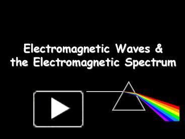 Ppt Electromagnetic Waves Powerpoint Presentation Free To View Id