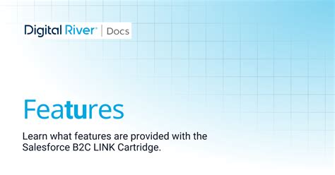Features Salesforce B2c Link Cartridge