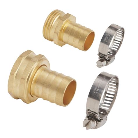Wifklsiipg Garden Hose Repair Mender Kit Hose Connector 34 Male Female