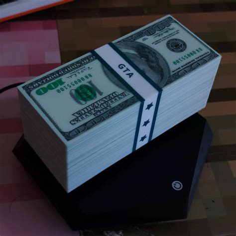3d Printing Gta Money Stack Lamp Floating Light Creative Design Gta