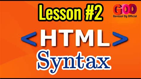 General Syntax Of Html Full Explanation Clear Example Basic Tutorial