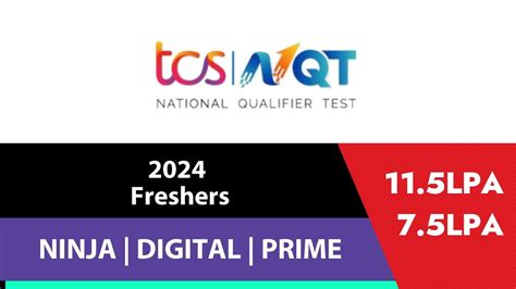 Tcs Nqt 2024 Ninja Digital Prime Freshers Youtube