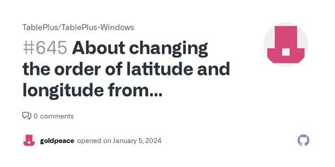 About Changing The Order Of Latitude And Longitude From MySQL8 0