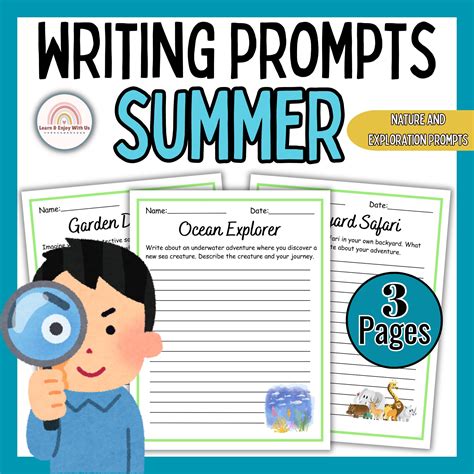Summer Writing Prompts 4th Grade Nature And Exploration Prompts