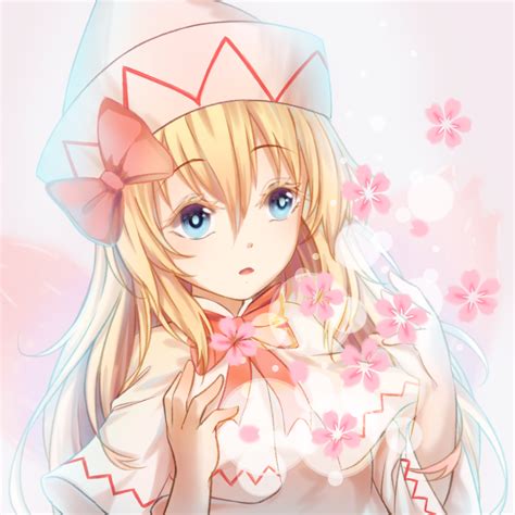 Safebooru 1girl Blonde Hair Blue Eyes Bow Bowtie Capelet Commentary