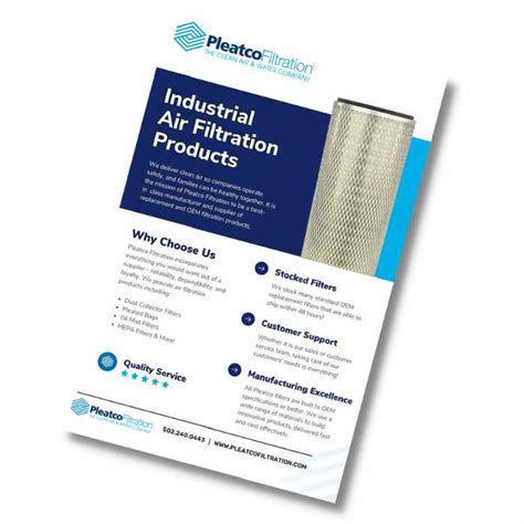 Product Literature Pleatco Filtration