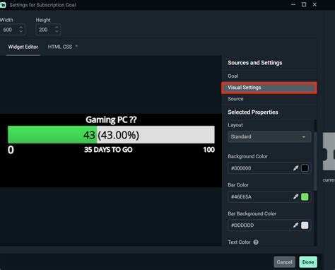 How To Set Up A Sub Goal Widget Streamlabs