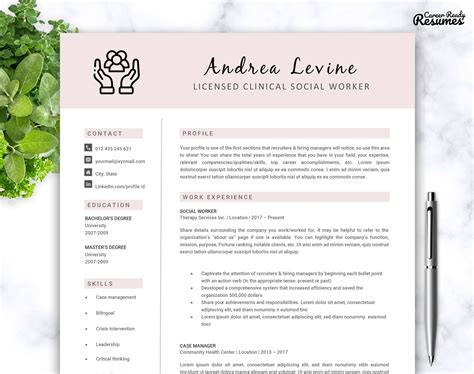 Social Work Reference Letter Etsy