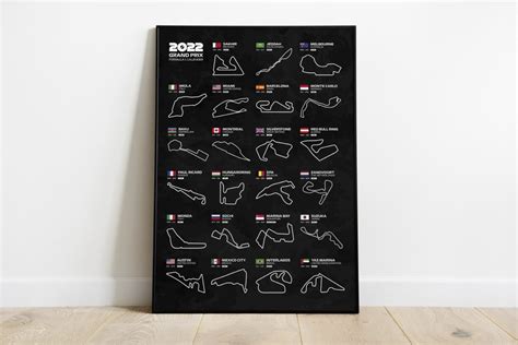 F1 Season Calendar Poster Swag Shirts