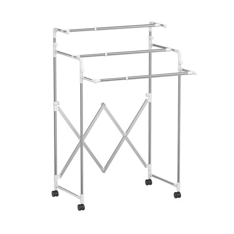 Hyfive Extendable Garment Rail Rack Collapsible Clothing Clothes Rail