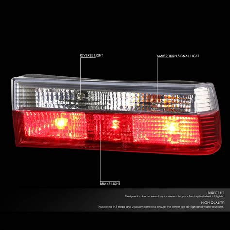 Brake Tail Lights Clear 84 91 Bmw E30 318i 325e 325i M3 Tail Light Custom Headlights