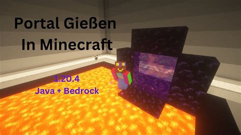 Minecraft Nether Portal Gießen Toutorial 1204 Java Bedrock Youtube