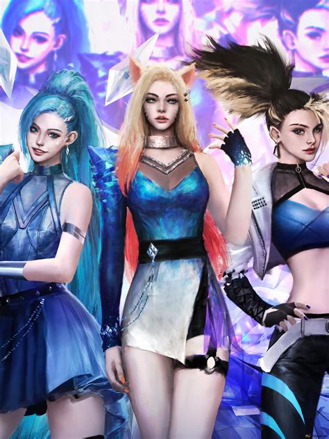 K Da Popstars All Out League Of Legends Lol 4k Wallpaper Download