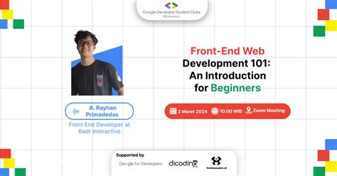 front end web development 101 an introduction for beginners dicoding indonesia