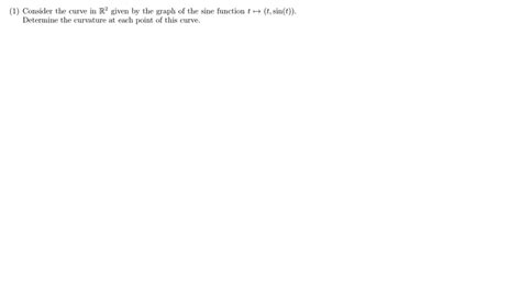 Solved 1 Consider The Curve In R2 Given By The Graph Of