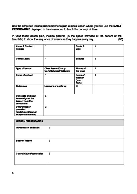 Ema As3 Lesson Plan And Declaration Form Use The Simplified Lesson