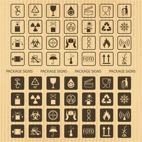 Packaging Symbols Stock Illustrations 10 154 Packaging Symbols Stock