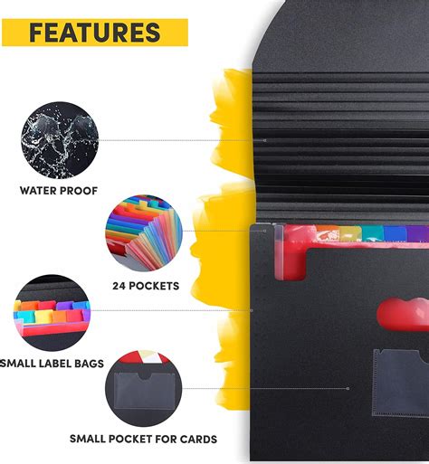 Tragbox Expanding File Organiser Pockets A Size Document Organiser Expanding File Folder