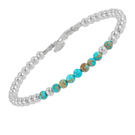 Amazon Silpada Fun Delight Sterling Silver Jasper And Hematite Bead Bracelet Mm