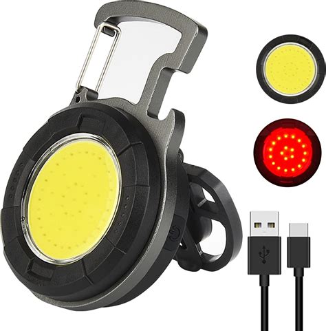 Cob Llavero De Luz De Trabajo Linternas 7 Modos De Luz
